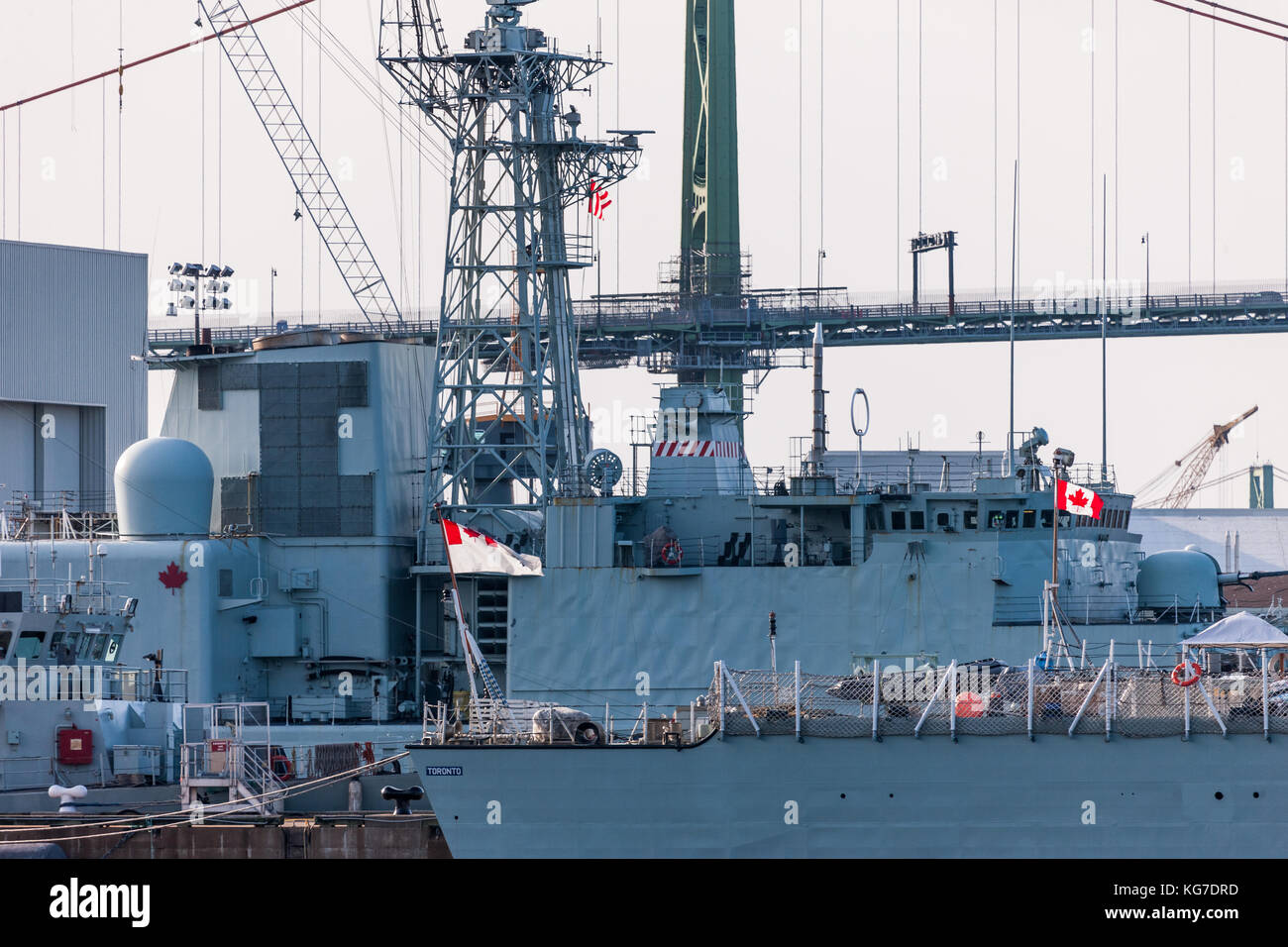 Halifax, Canada - August 29, 2017: The HMCS Toronto (333) and HMCS ...