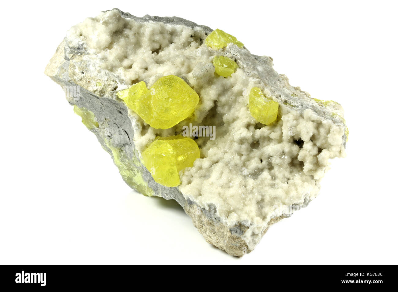 Native sulfur mineral Cut Out Stock Images & Pictures - Alamy
