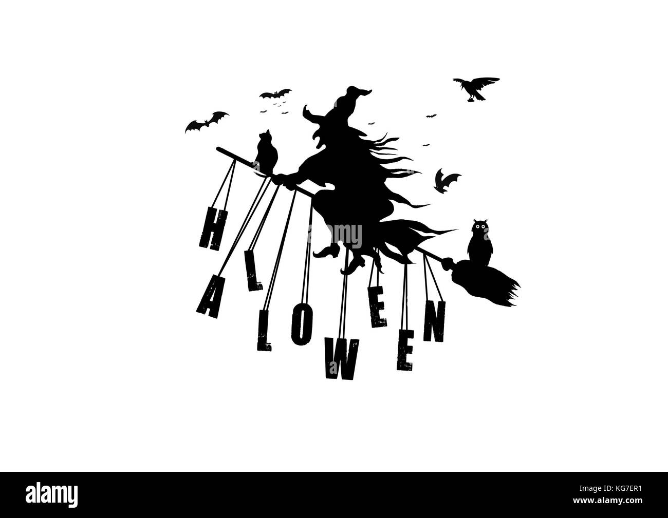 Banner in hand black Black and White Stock Photos & Images - Alamy