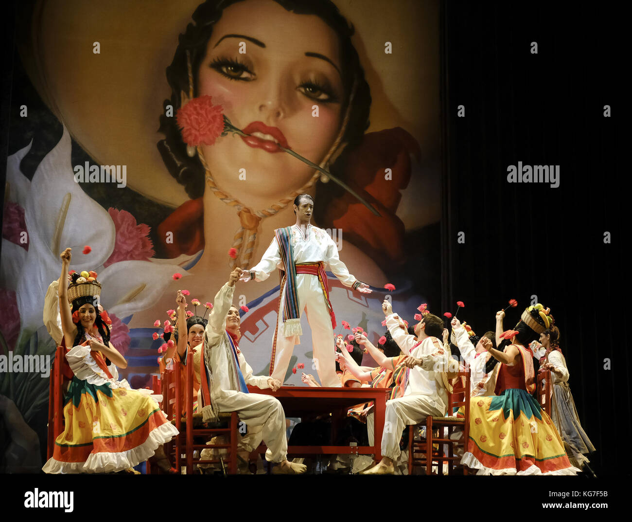 'Le Chanteur de Mexico' opera at the Teatro de la Zarzuela Featuring ...