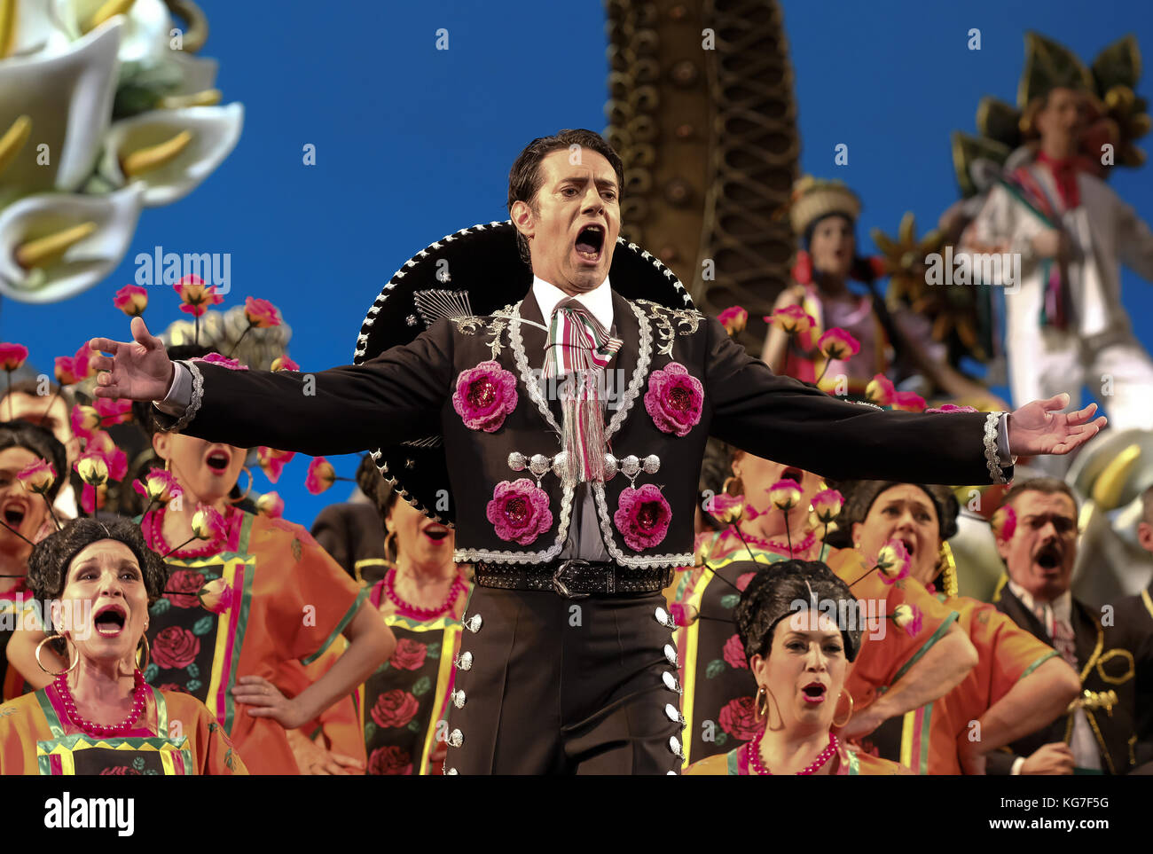 'Le Chanteur de Mexico' opera at the Teatro de la Zarzuela Featuring ...