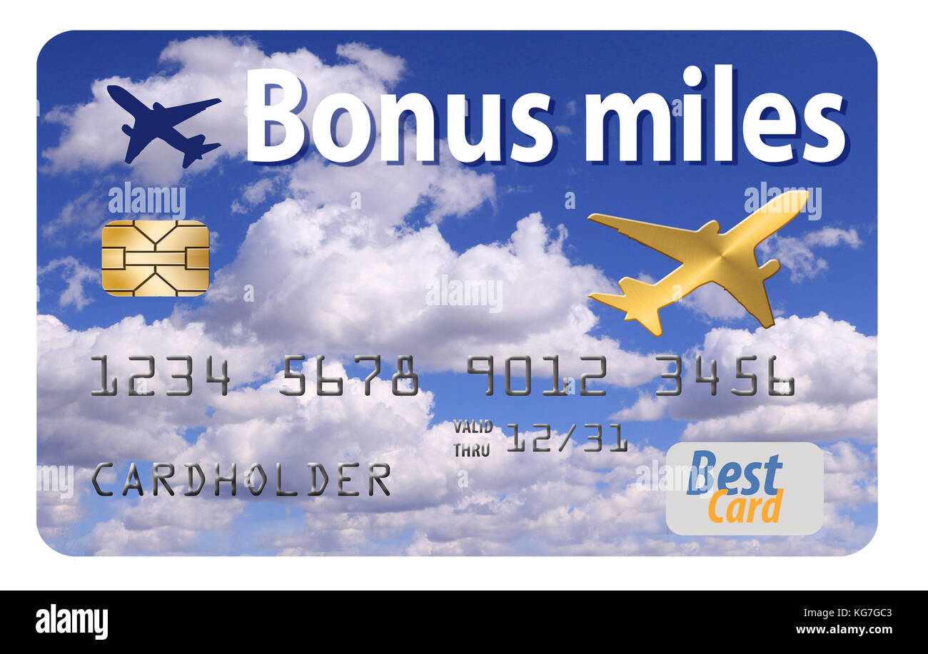 Air miles and rewards credit card Stock Photo - Alamy