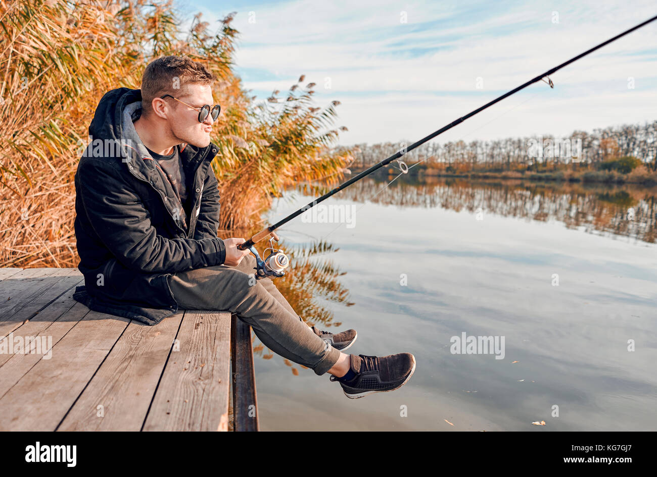 Bridge fish fisherman hi-res stock photography and images - Alamy