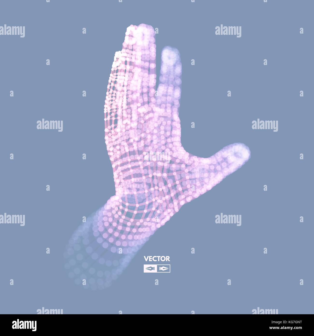 Human Arm. Hand Model. Connection structure. Future technology concept ...