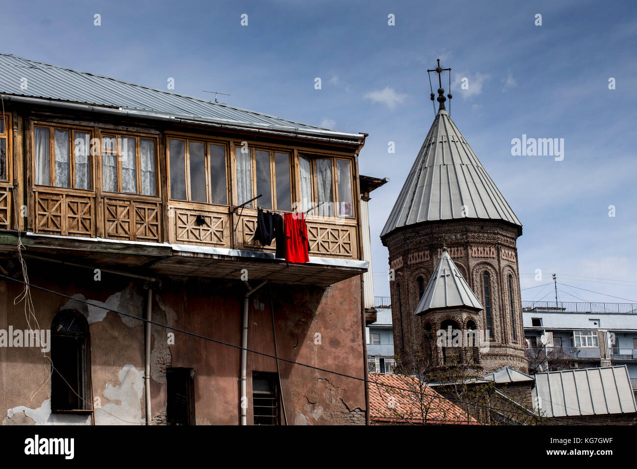 Typical Georgian church in downtown Tbilisi Stock Photo - Alamy