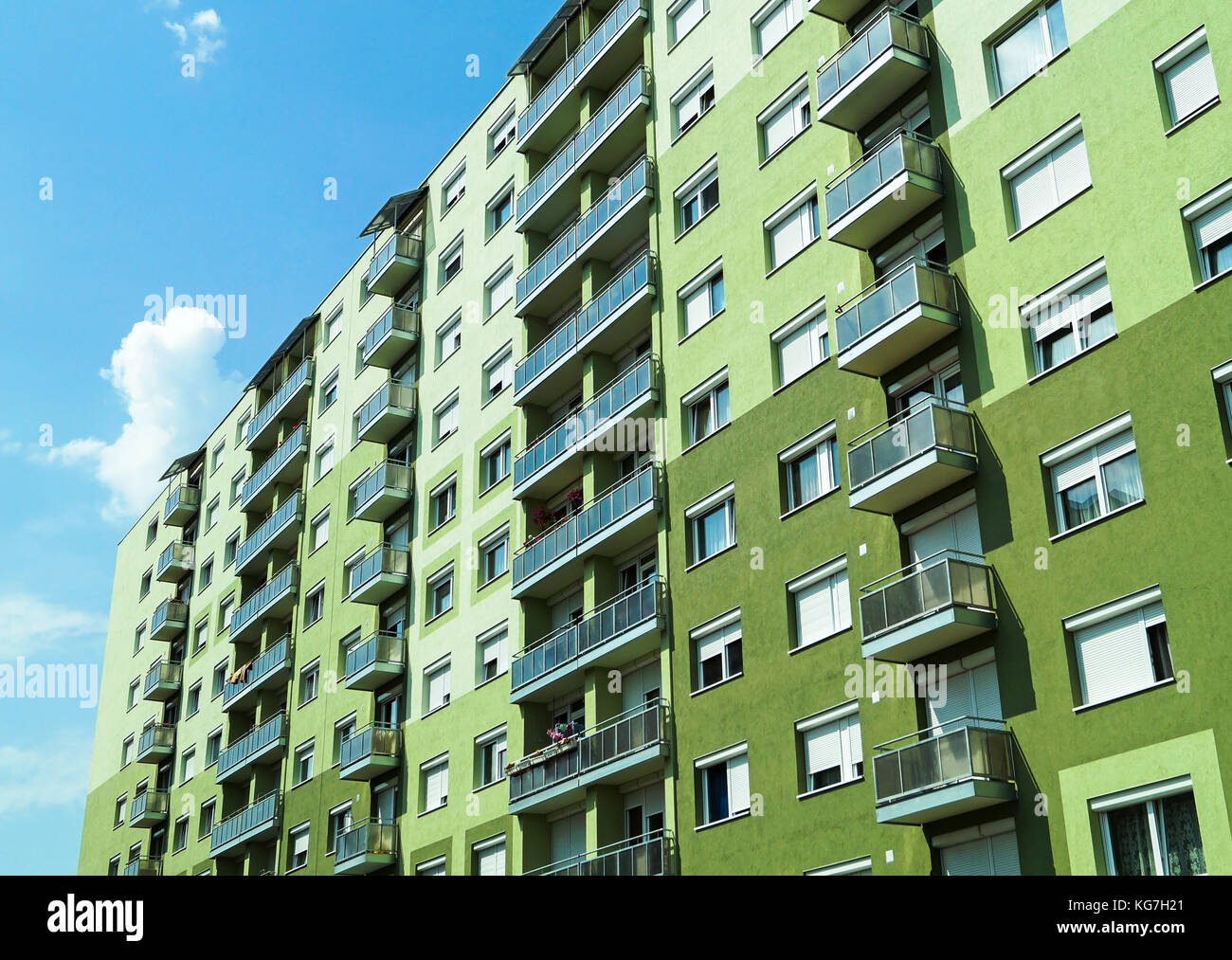 High apartment building in the city Stock Photo - Alamy