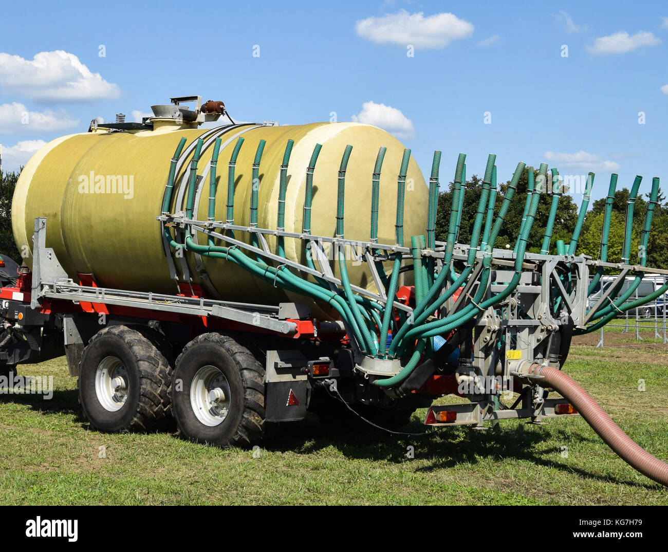 Watering vehicle agricultural machinery Stock Photo - Alamy