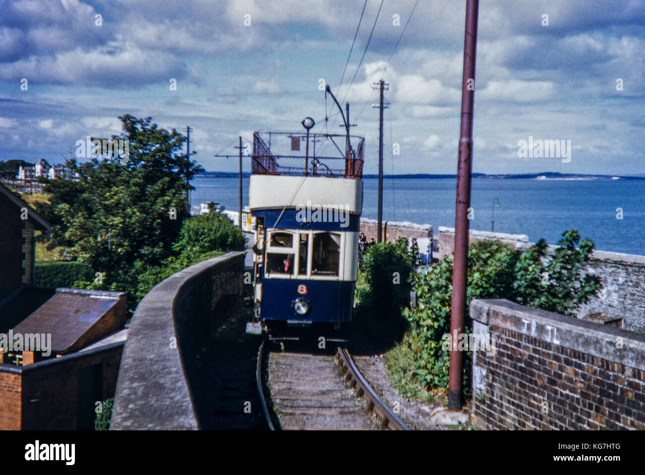 Hill of Howth Tramway, near Dublin, Ireland. Tram No.8 taken in 1955 ...