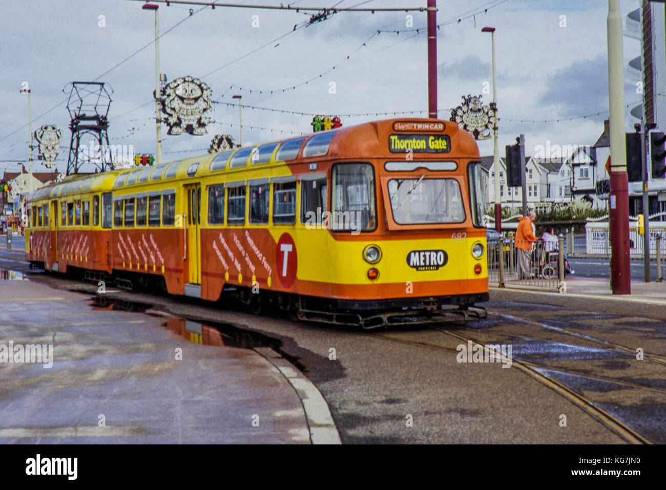 Blackpool trams hi-res stock photography and images - Alamy