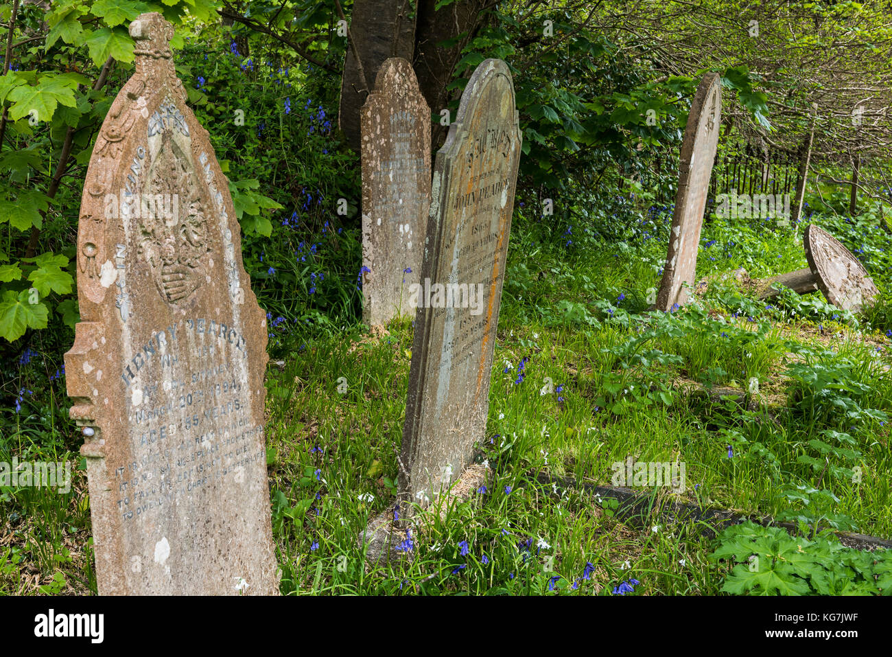 Ludgvan, England - April 28, 2017: Cemetery of Saint Paul Ludgvan in ...