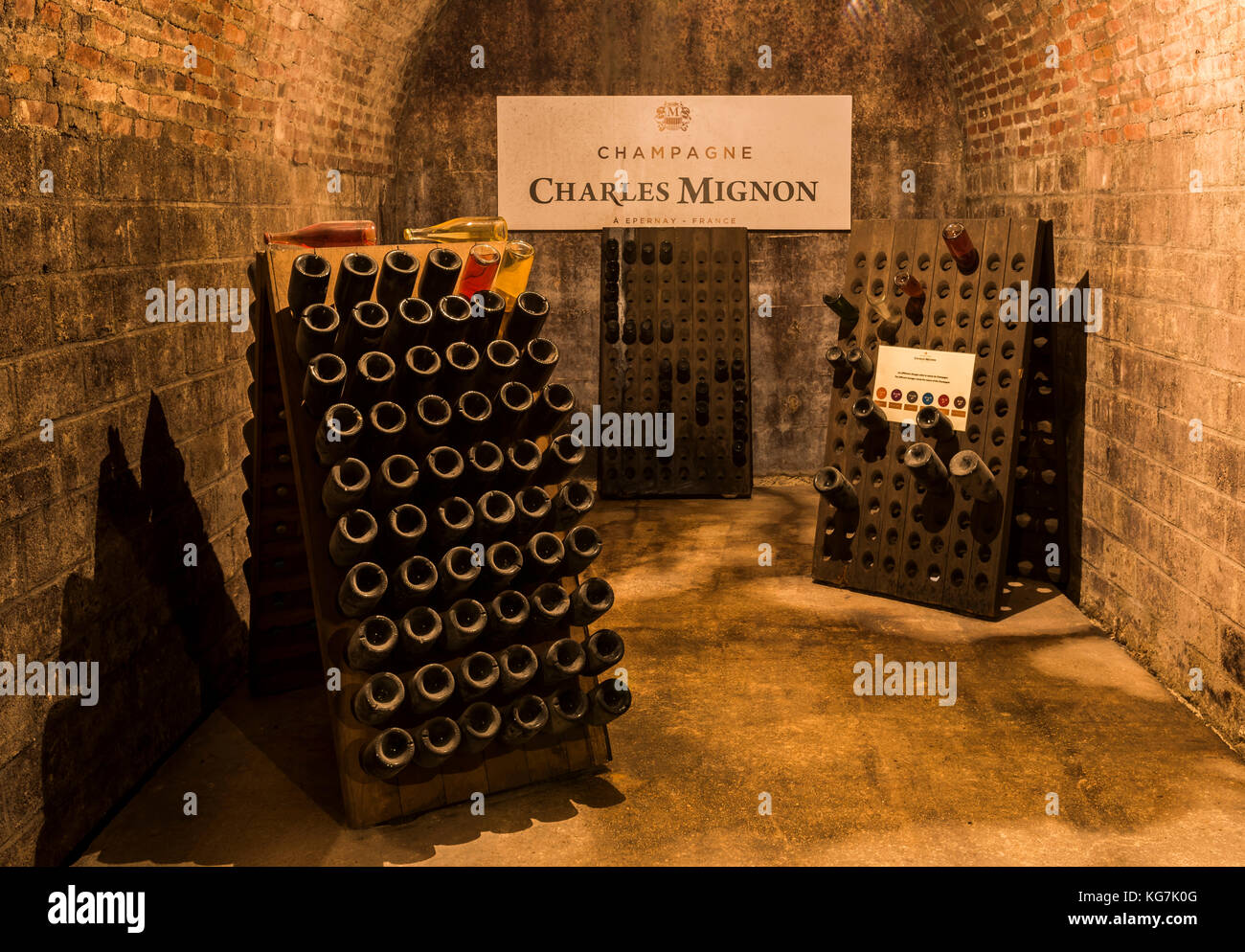 Epernay, France - June 9, 2017: Caves of Champagne Charles Mignon in ...