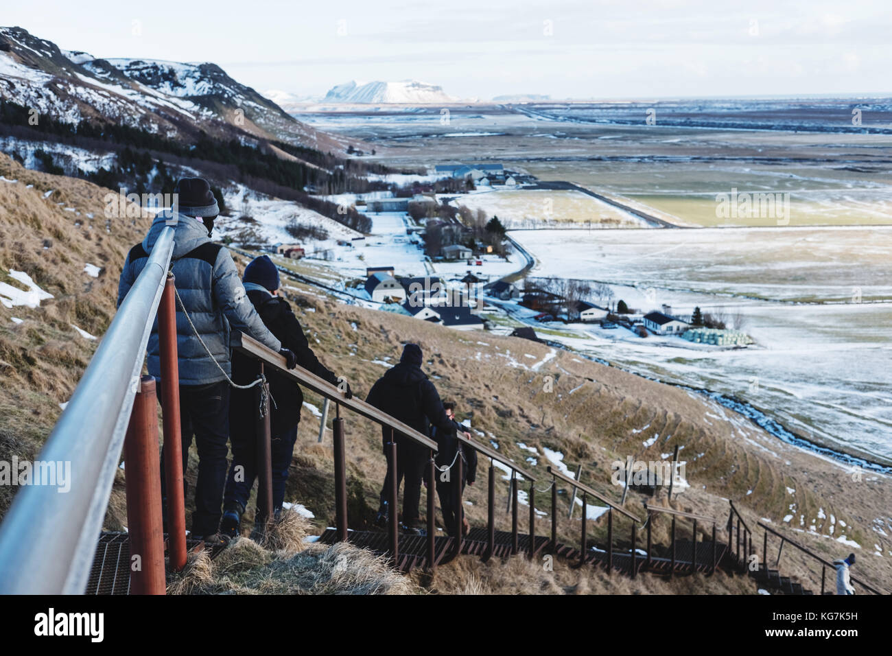 Aerial view group travelers walking hi-res stock photography and images ...