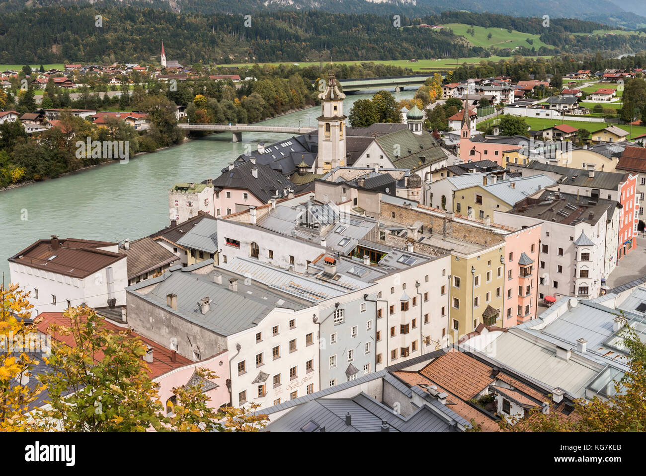 Rattenberg, Austria - September 28, 2017: Medieval Rattenberg with ...