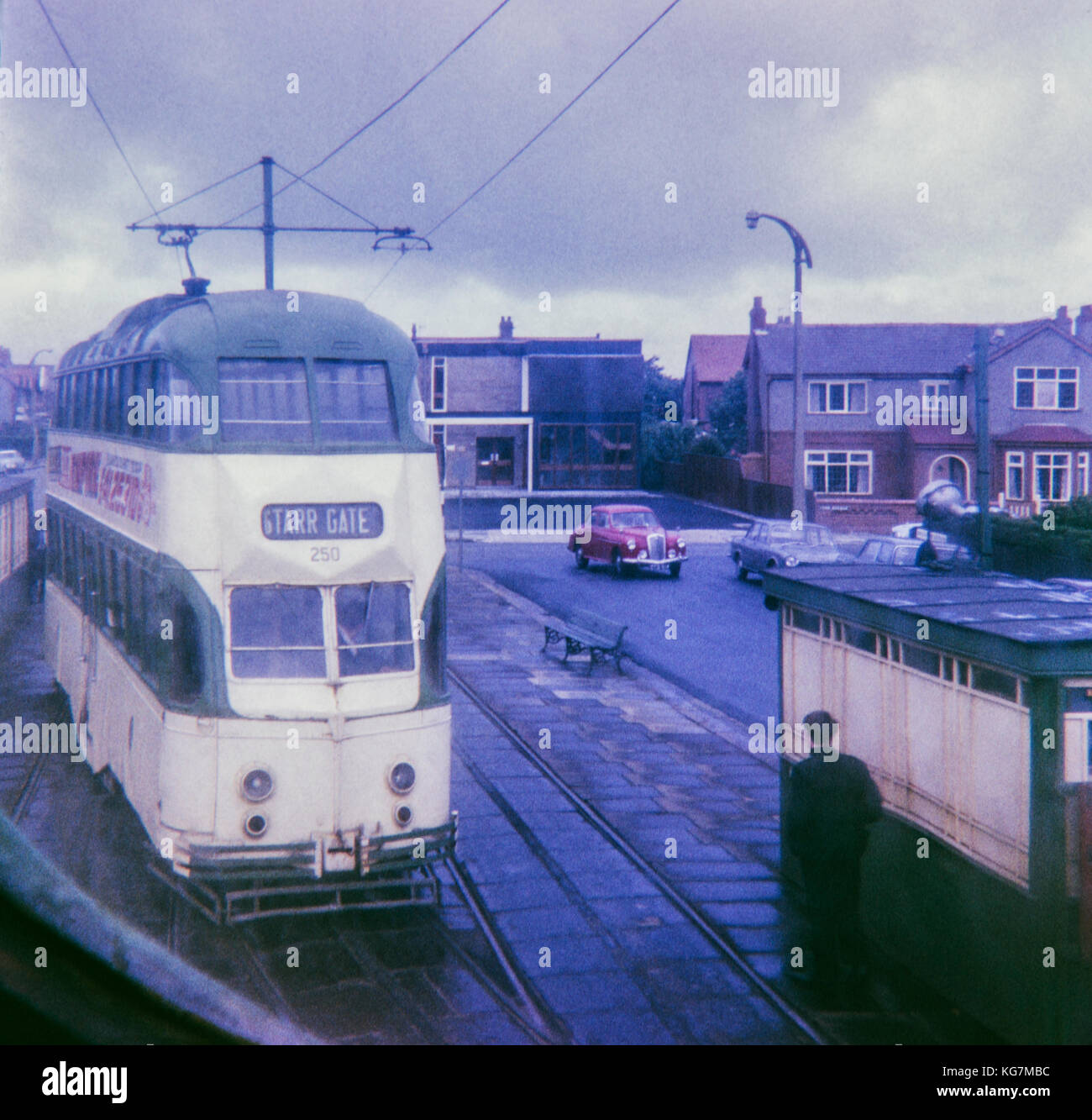 Blackpool Corporation Transport Tram No 250 on route to Starr Gate ...