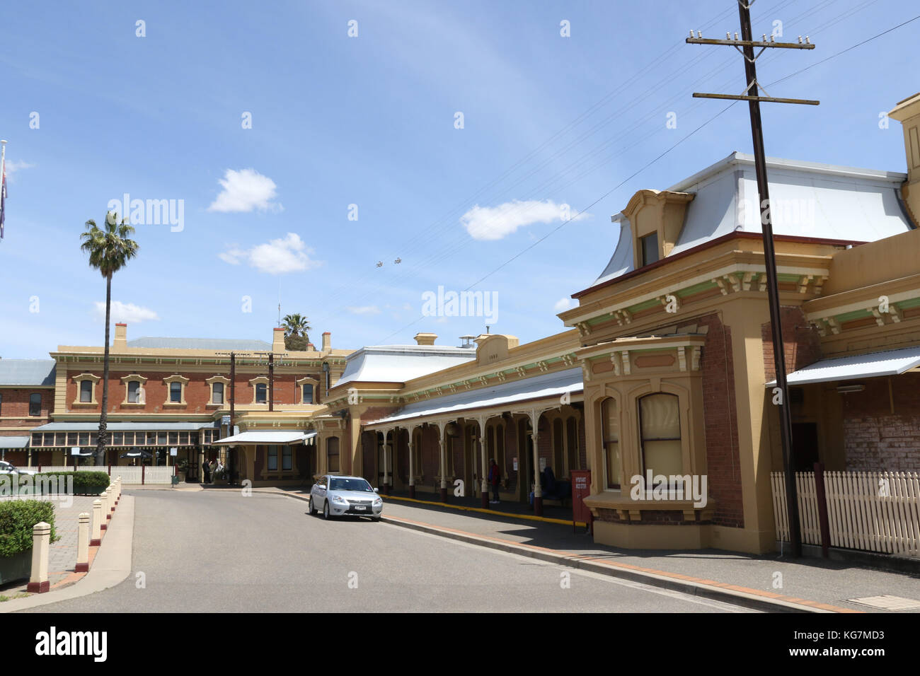 Junee train station building in New South Wales, Australia Stock Photo ...