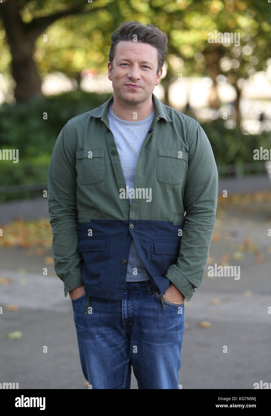 Jamie Oliver outside ITV Studios Featuring: Jamie Oliver Where: London ...