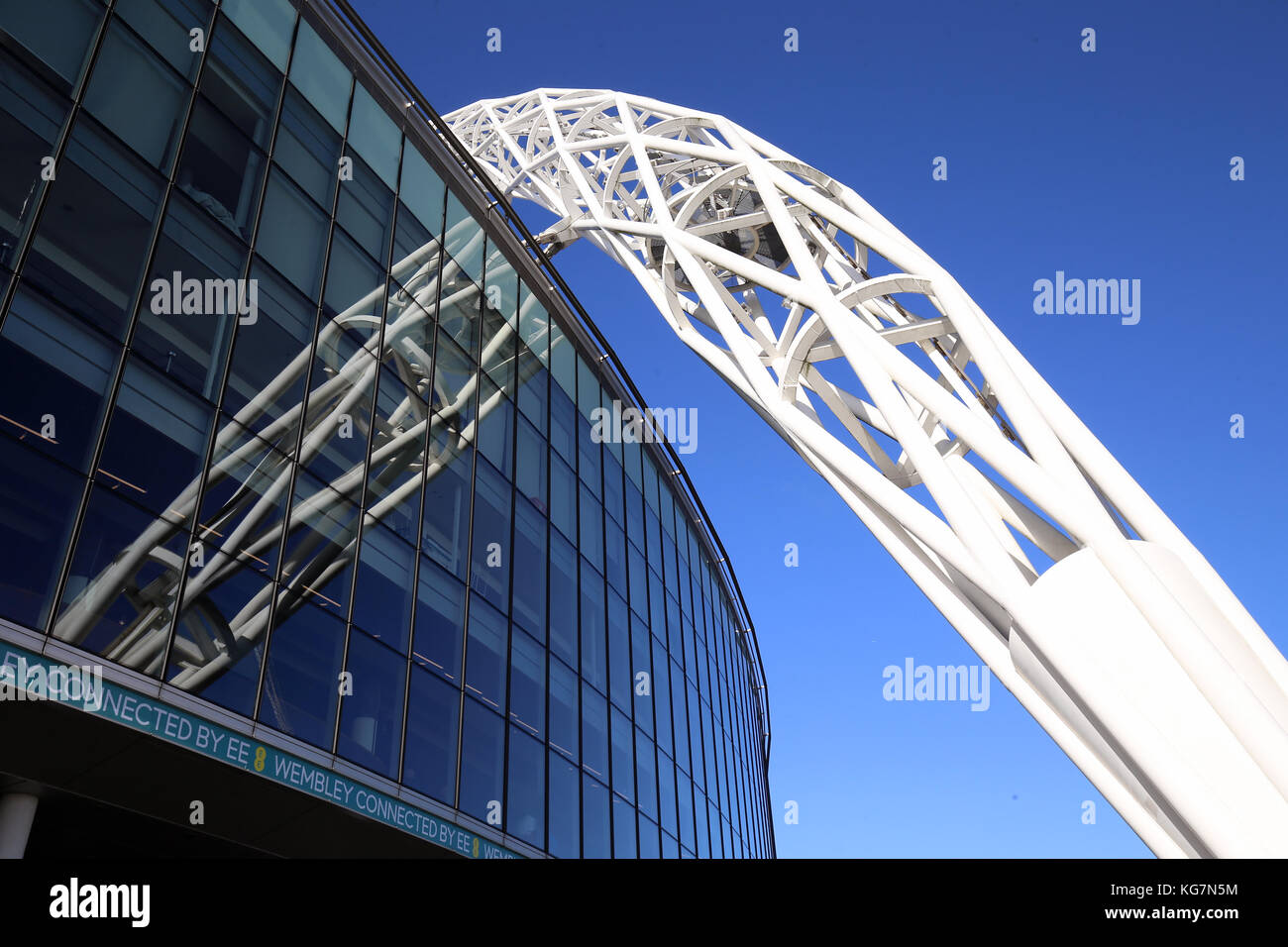 General view of the Wembley arch before the Premier League match at ...
