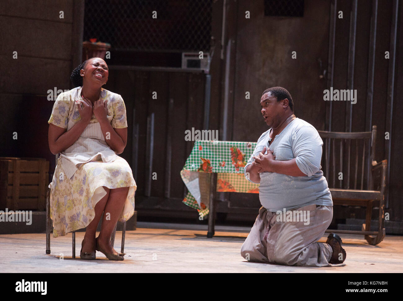 Nonhlanhla Yende as Bess and Xolela Sixaba as Porgy. London Premiere of ...