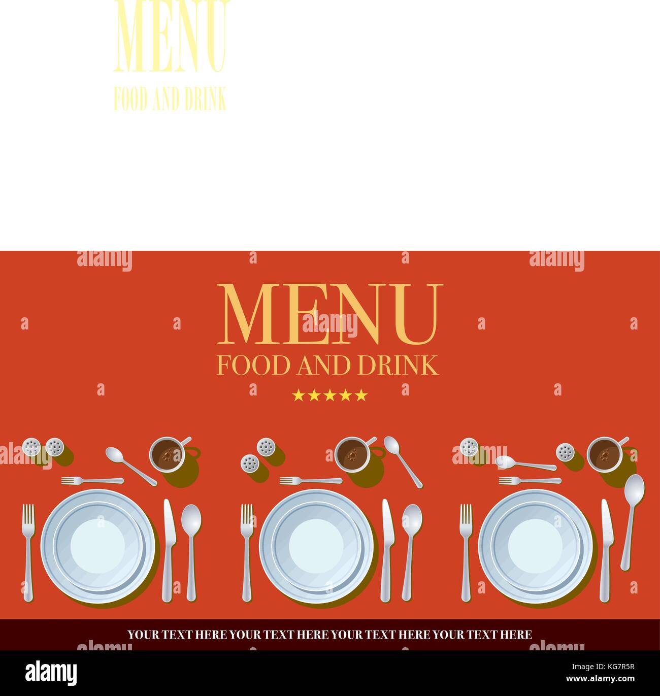 Restaurant menu cover design. Cover brochure design template for ...