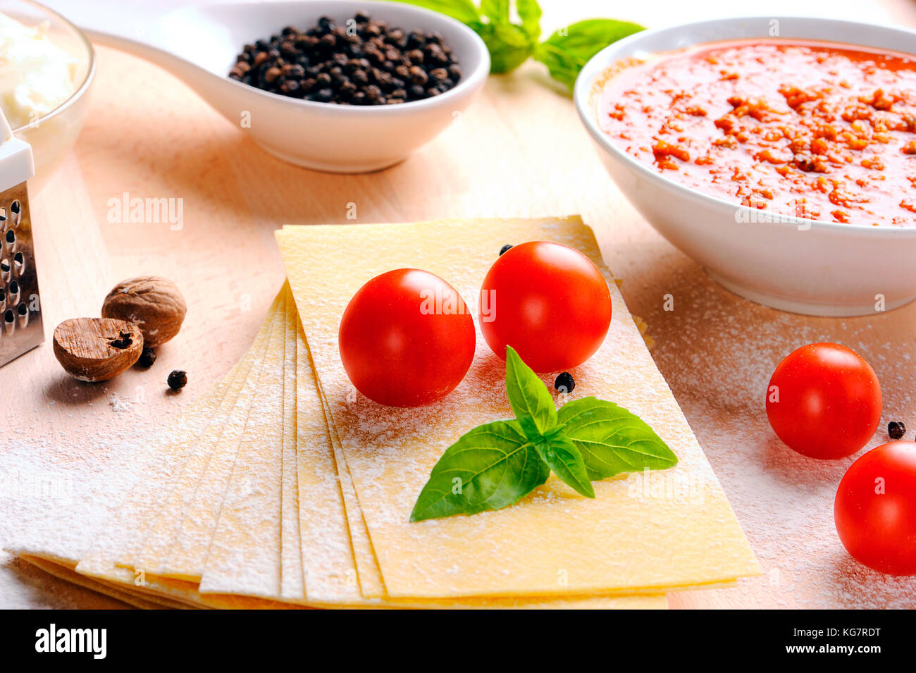 Italian food lasagna bottle hi-res stock photography and images - Alamy