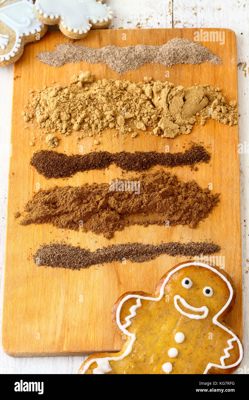 Homemade Gingerbread Spice Mix - Edible Holiday Gift Stock Photo - Alamy