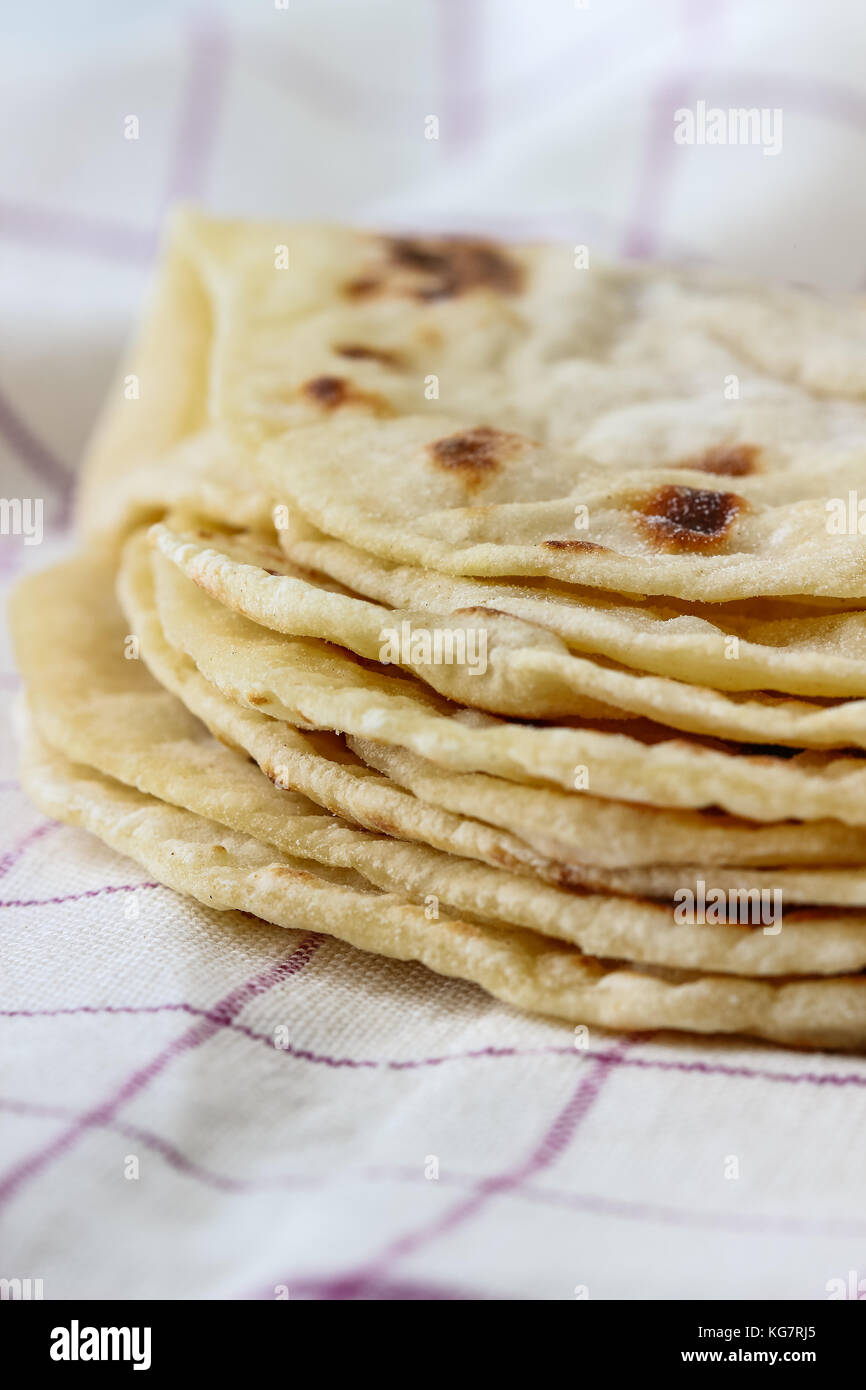 Mashed Potato Flatbread - Norwegian Lefse Stock Photo - Alamy