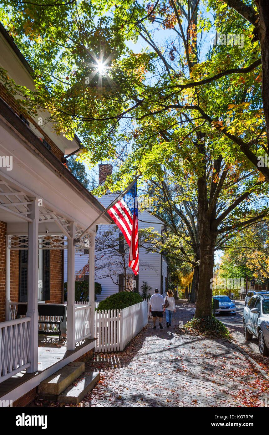 Main Street in Old Salem, Winston-Salem, North Carolina, USA Stock ... Main Street in Old Salem, Winston-Salem, North Carolina, USA Stock ...