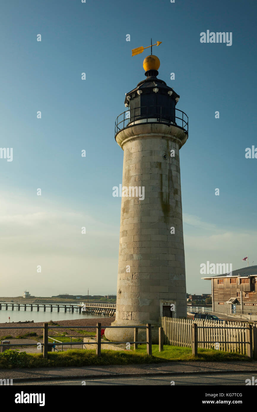 Kingston Lighthouse in Shoreham-by-Sea, West Sussex, England Stock ...