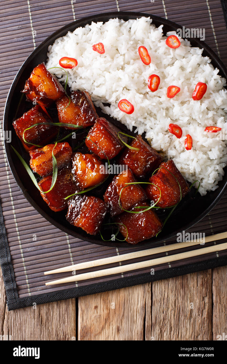 Asian glazed pork belly rice hi-res stock photography and images - Alamy