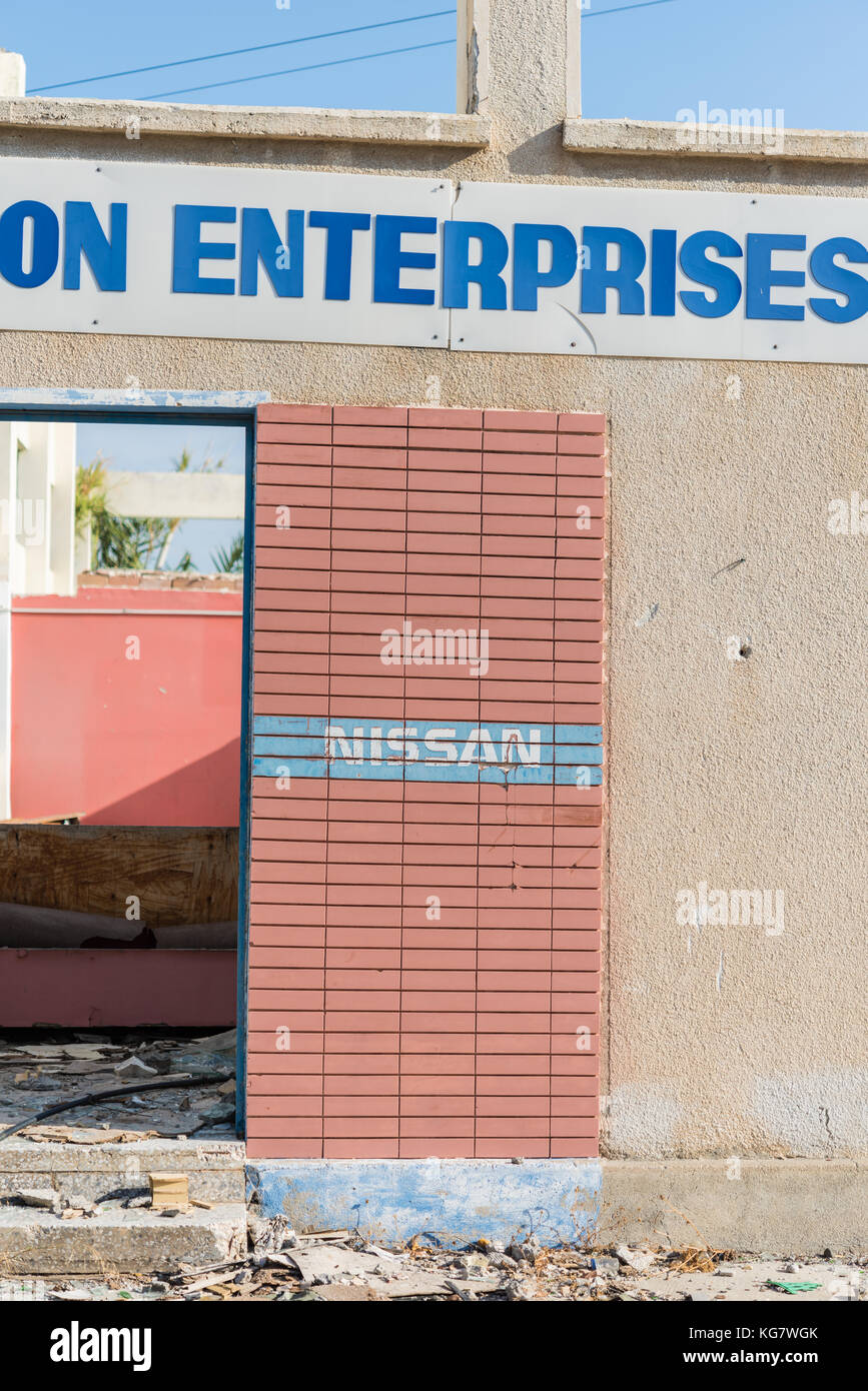 Amazon Enterprises LTD. sign on abandoned industrial building in ...