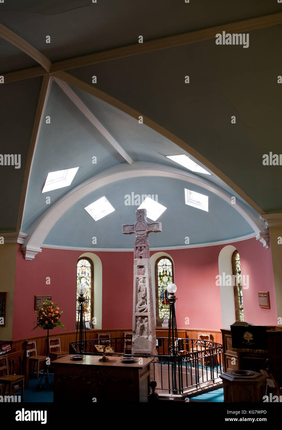 The Ruthwell Cross, Ruthwell church, Dumfries, Scotland Stock Photo - Alamy