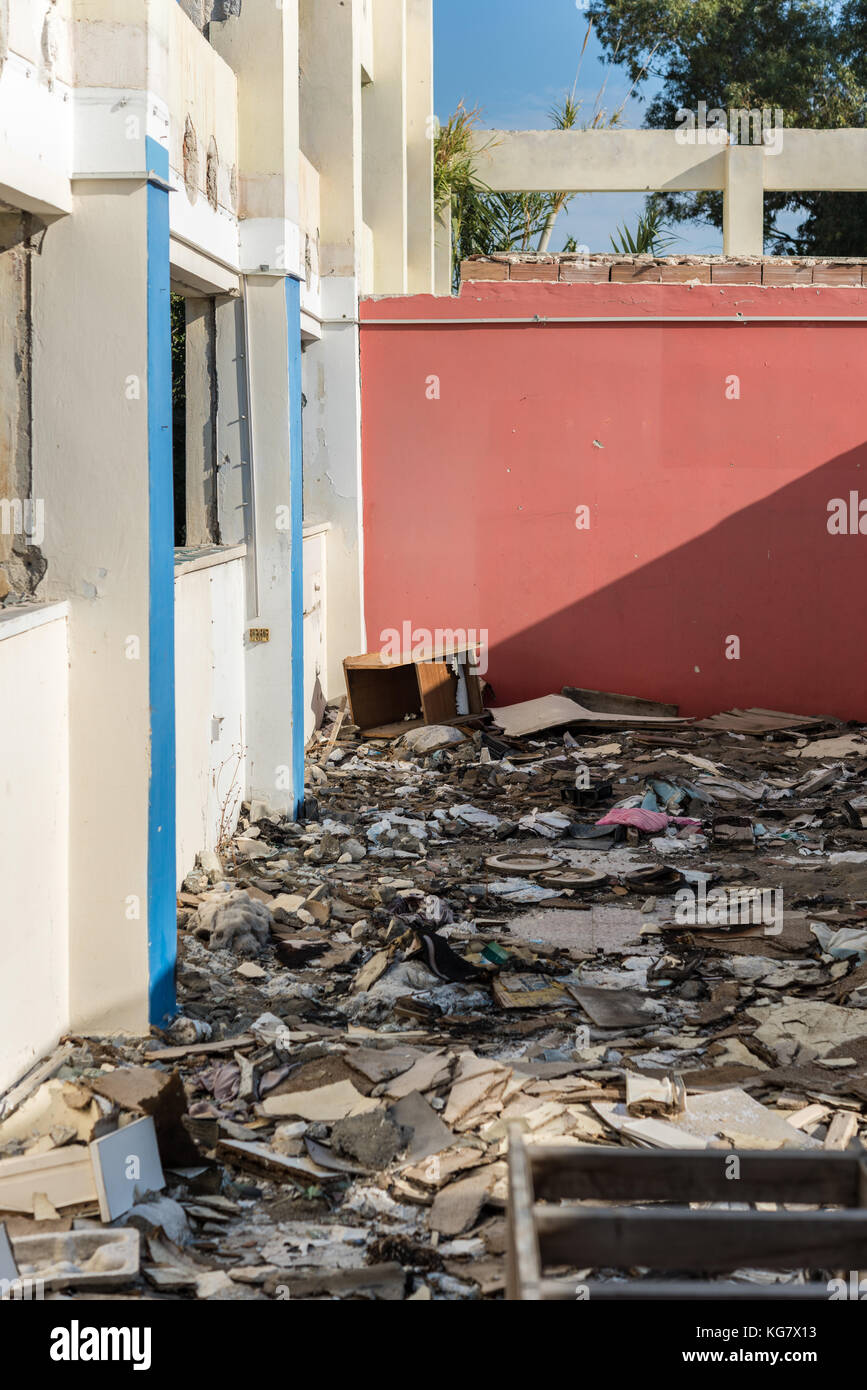 Abandoned industrial building in Larnaca, Cyprus Stock Photo - Alamy