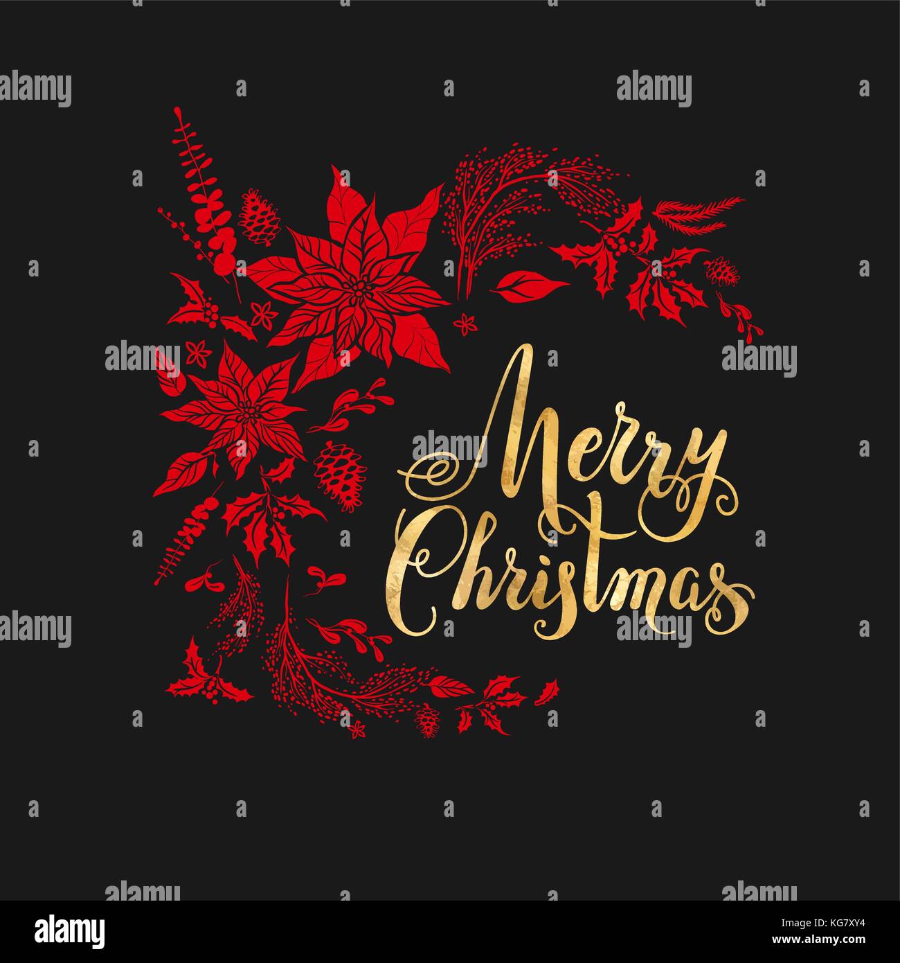 Christmas card holiday handwriting hi-res stock photography and images ...