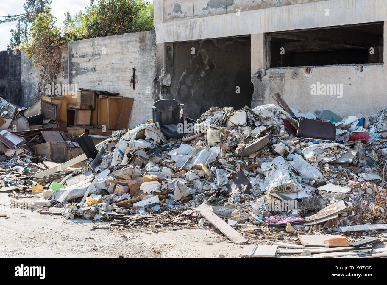 Abandoned industrial building in Larnaca, Cyprus Stock Photo - Alamy