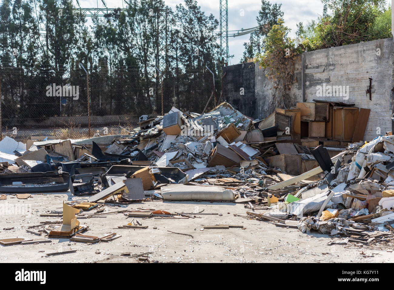 Abandoned industrial building in Larnaca, Cyprus Stock Photo - Alamy
