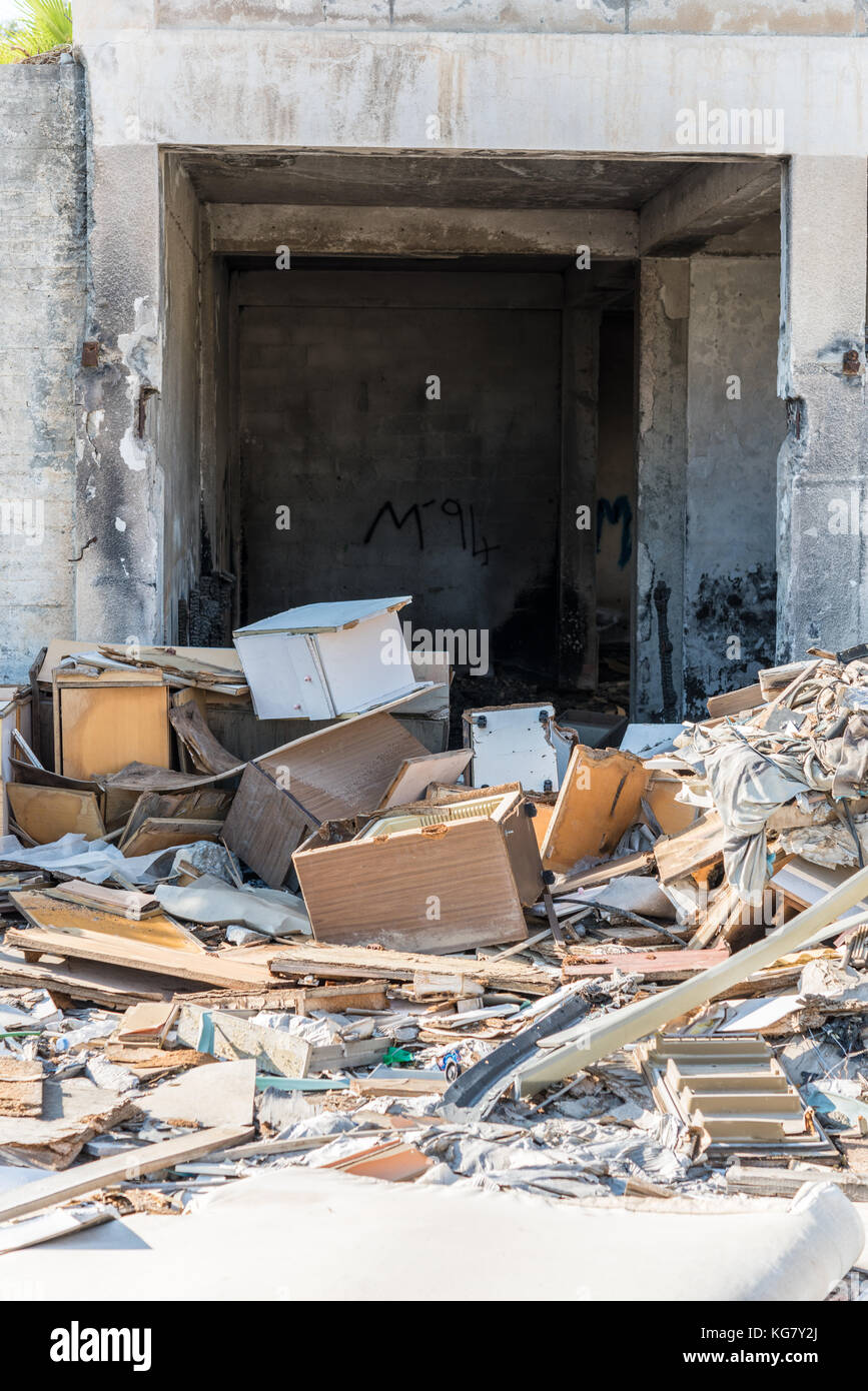 Abandoned industrial building in Larnaca, Cyprus Stock Photo - Alamy