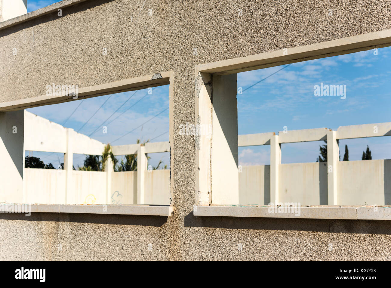 Abandoned industrial building in Larnaca, Cyprus Stock Photo - Alamy