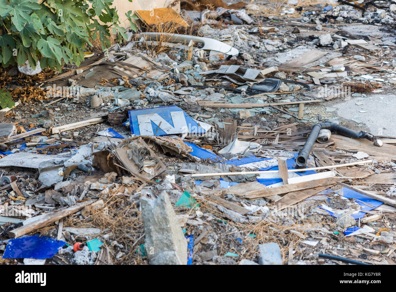 Abandoned industrial building in Larnaca, Cyprus Stock Photo - Alamy