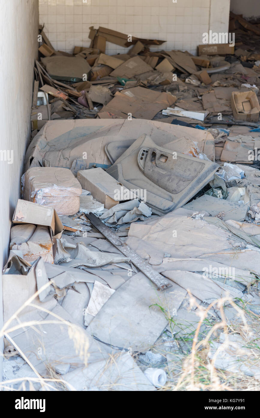 Abandoned industrial building in Larnaca, Cyprus Stock Photo - Alamy