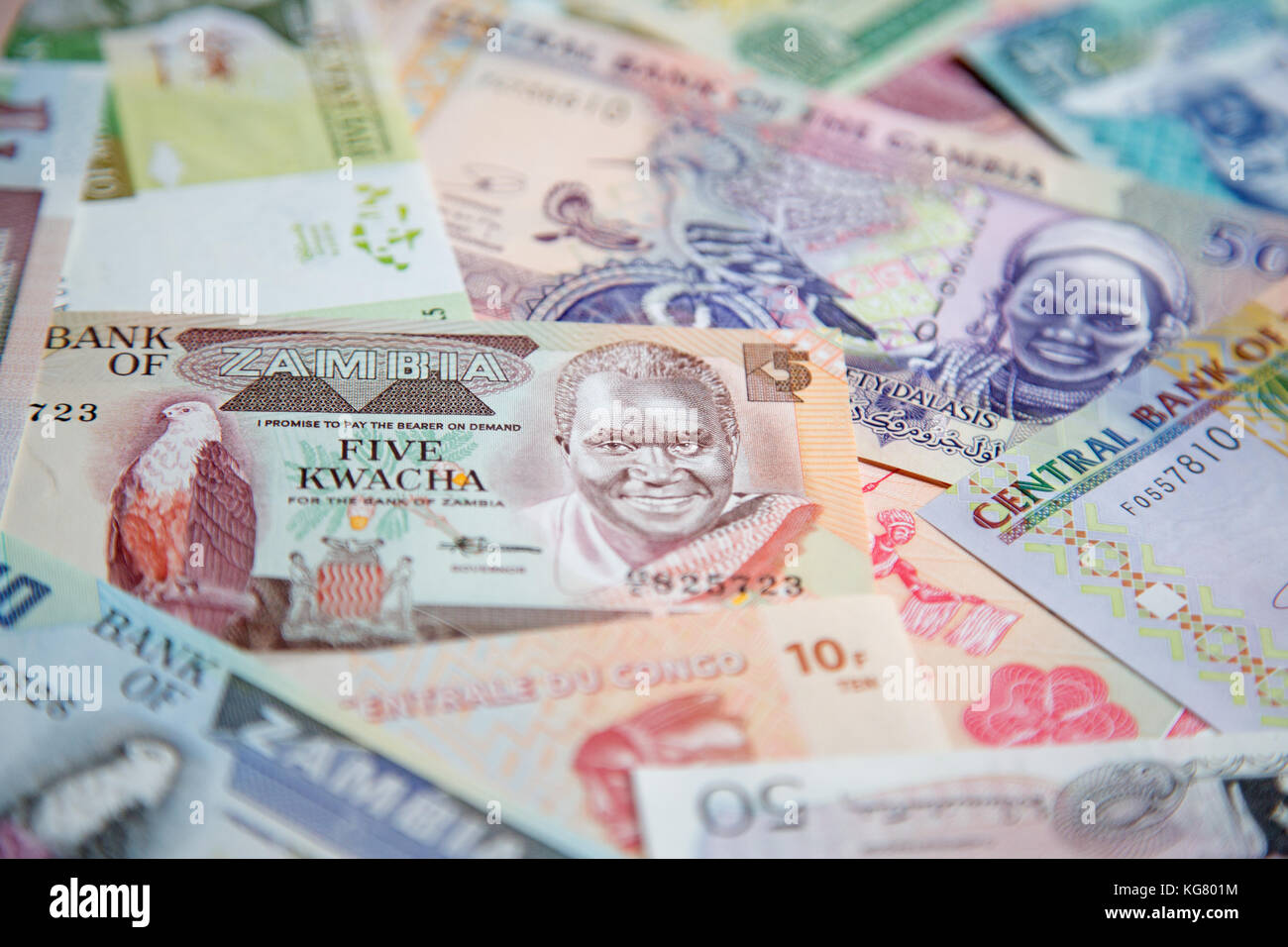 Variety of the African banknotes Stock Photo - Alamy