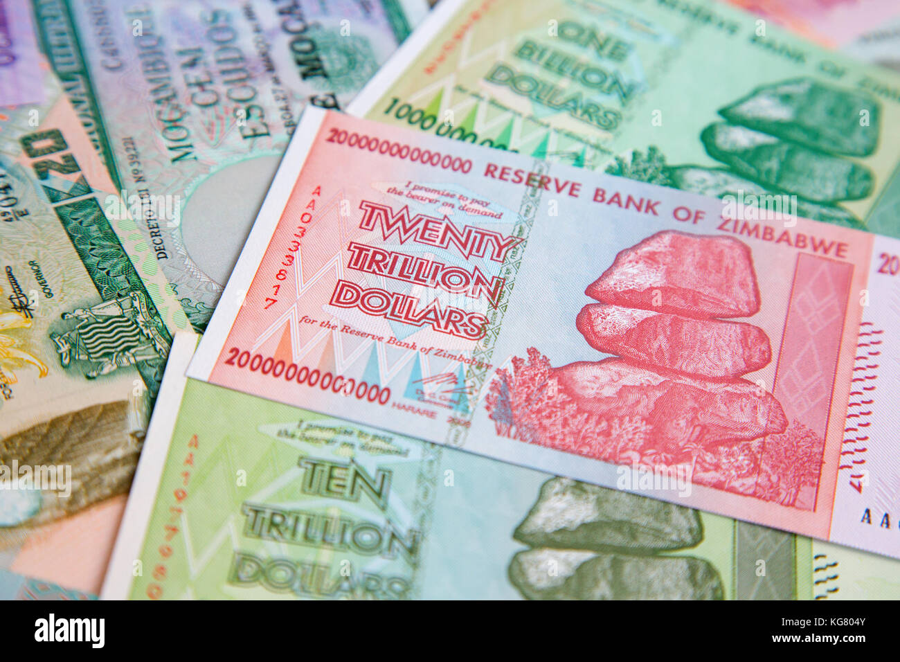 Banknotes of Zimbabwe after hyperinflation Stock Photo - Alamy