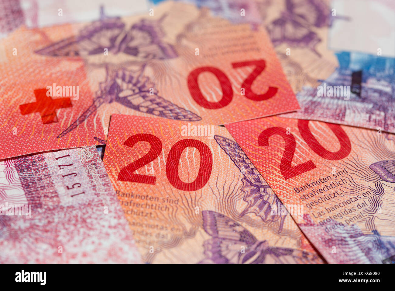 Collection of the new swiss banknotes (issued in 2017 Stock Photo - Alamy