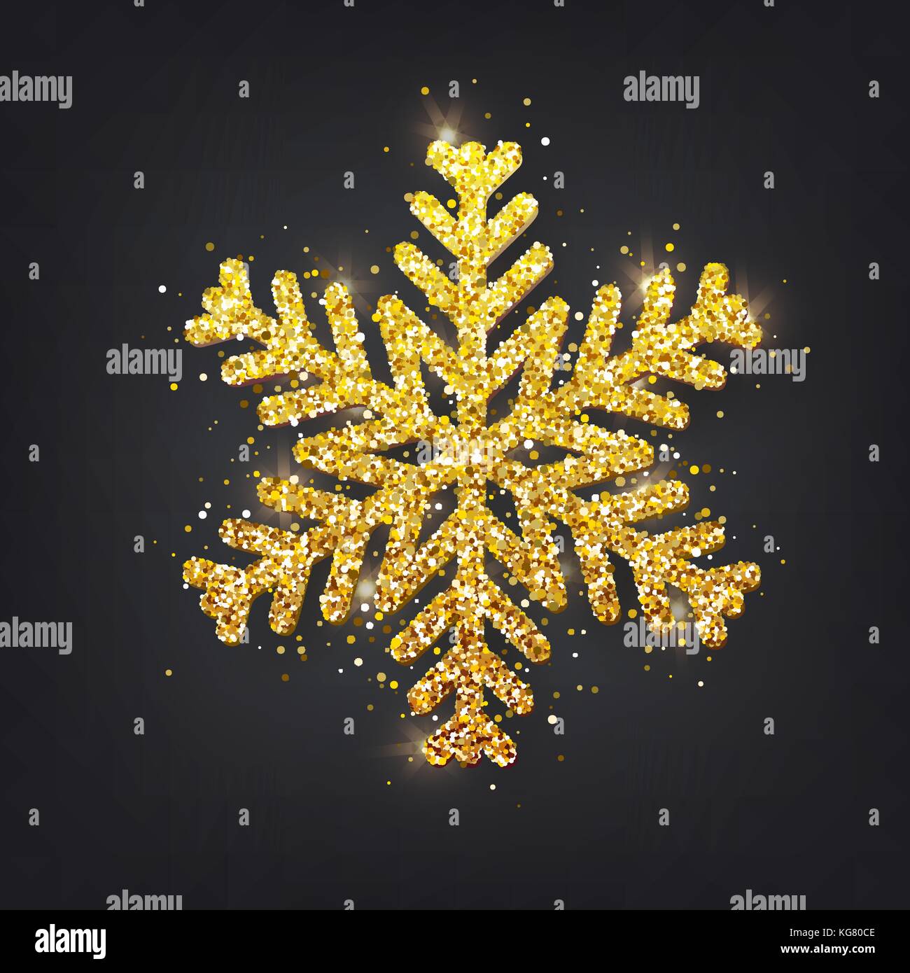 Black background gold snow Stock Vector Images - Alamy
