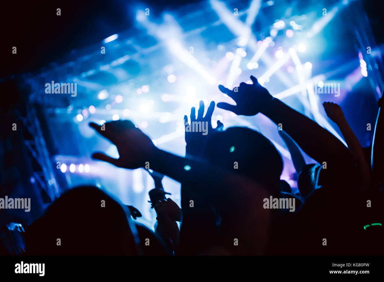 Group fans enjoying concert hi-res stock photography and images - Alamy