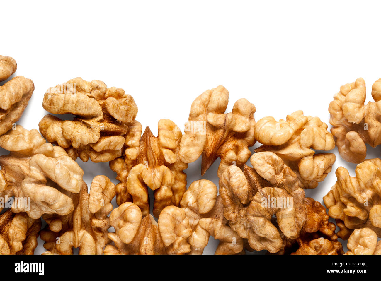 Tasty walnuts. Isolated on a white background.with clipping path Stock ...