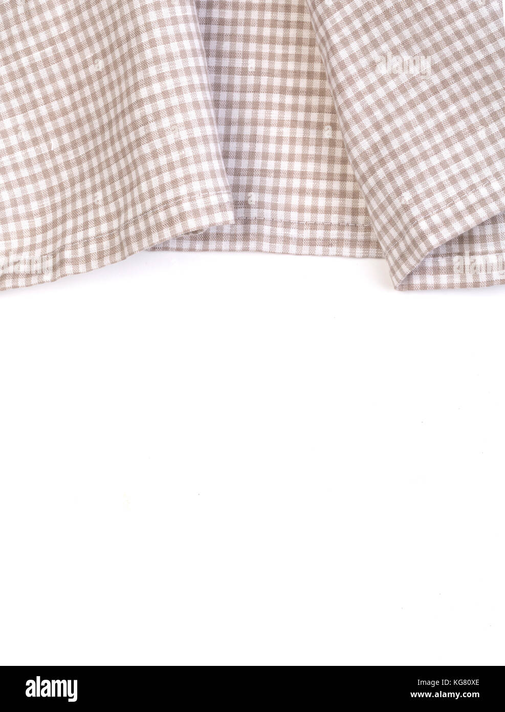 tablecloth on white background,crumpled fabric background Stock Photo ...