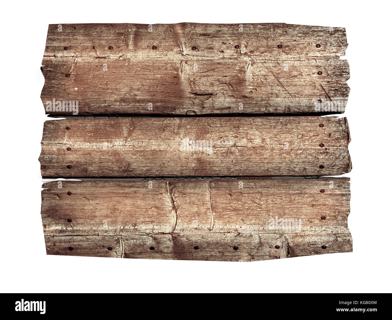 close up of an empty wooden sign on white background Stock Photo - Alamy