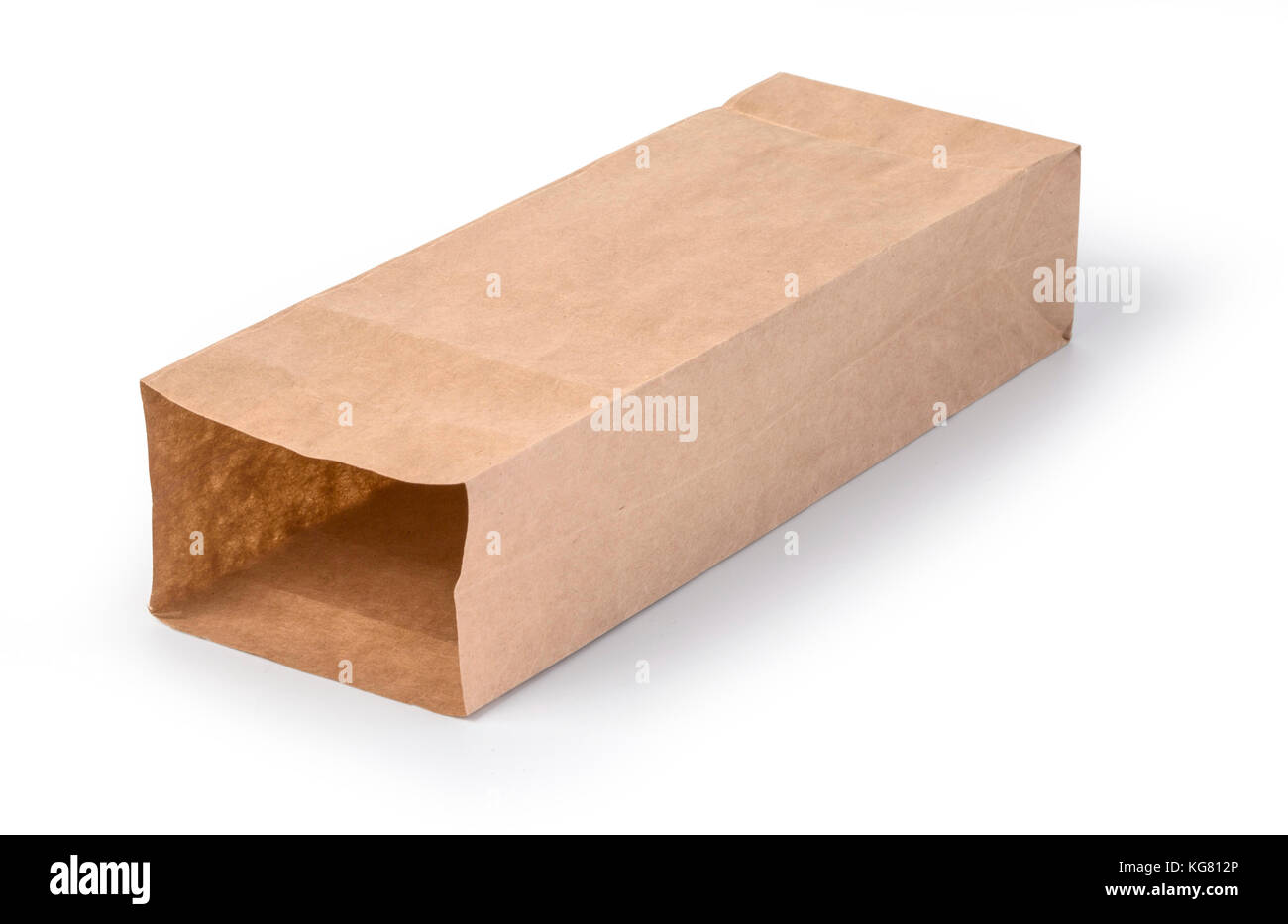 brown paper bag isolated on white background with clipping path Stock ...