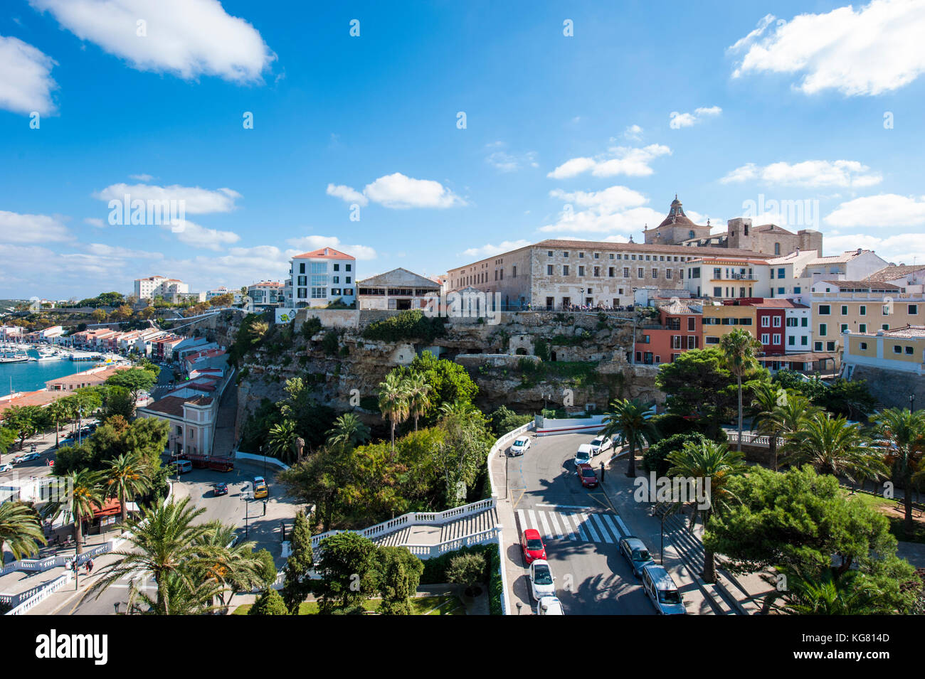 Mahon, Menorca, Balearic Islands, Spain, Mediterranean Sea Stock Photo ...