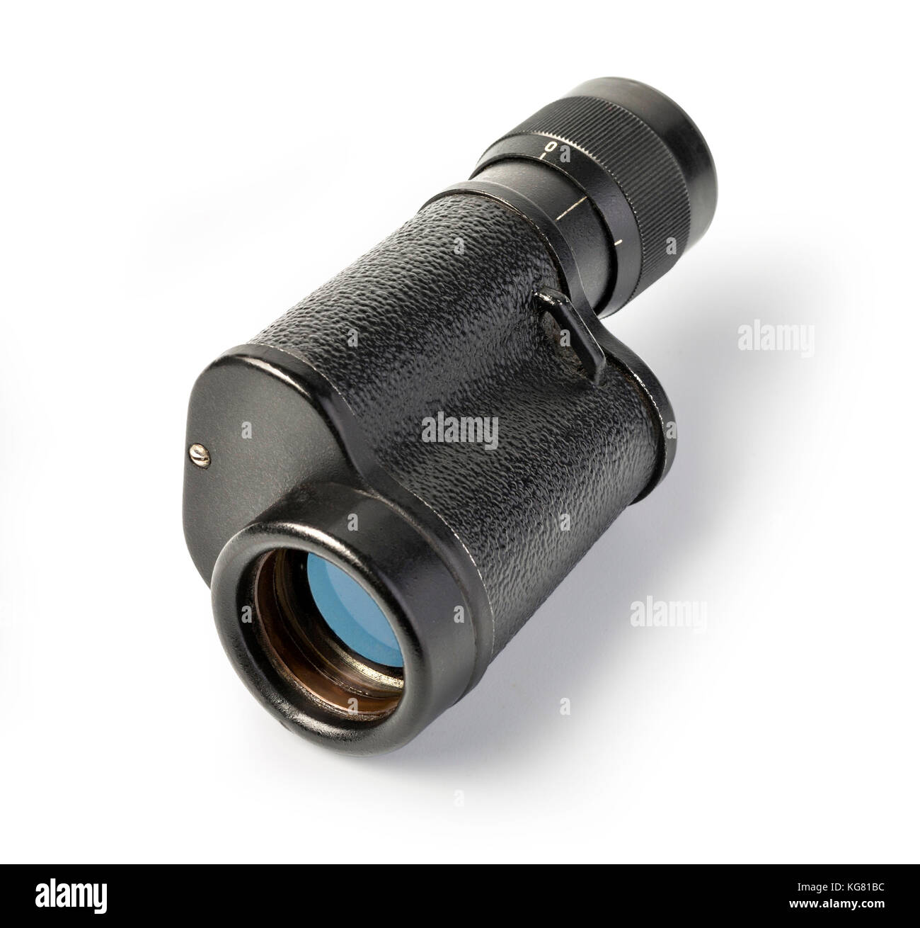 old vintage binoculars isolated on white. with clipping path Stock ...